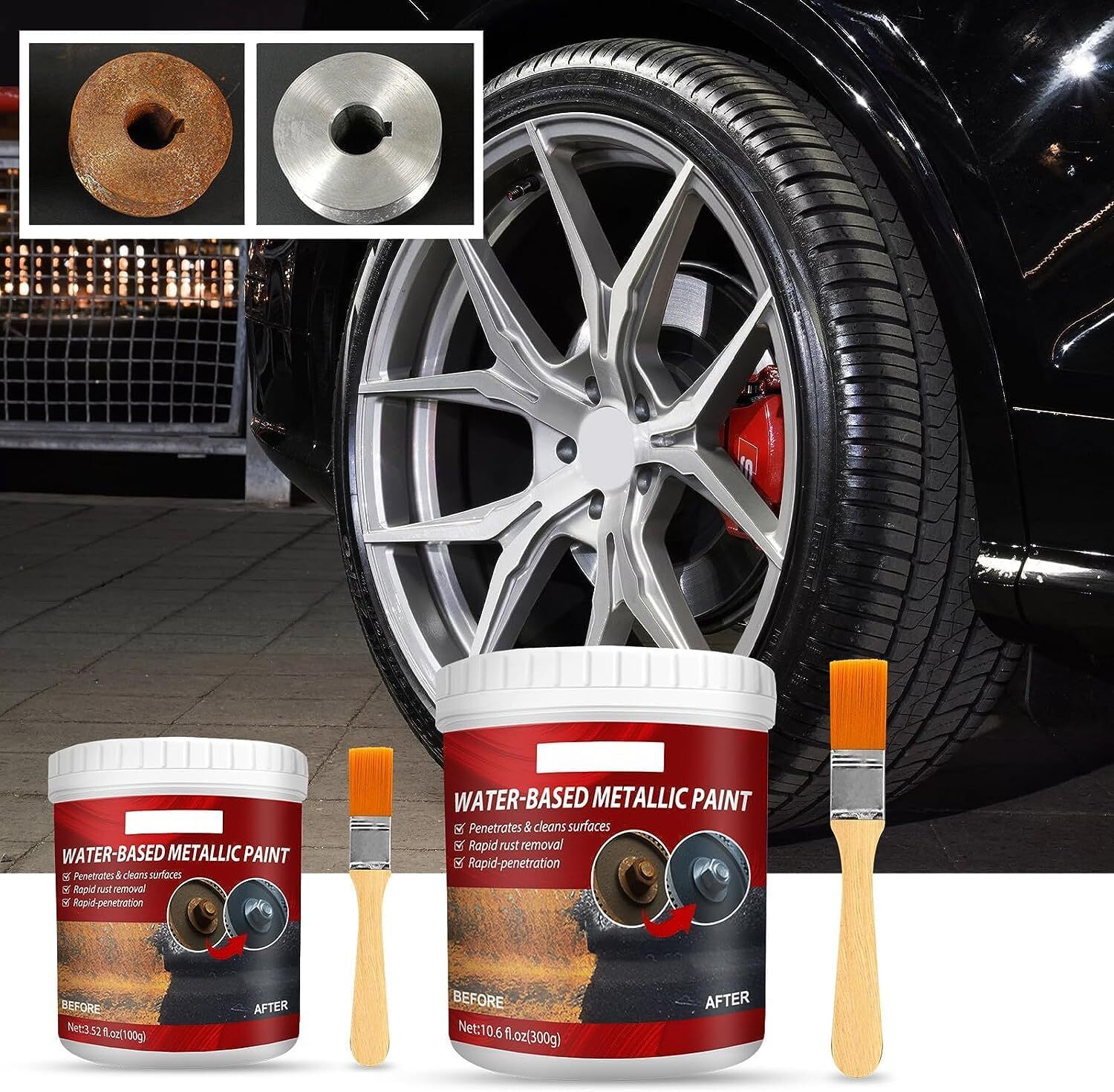 NEW 100/300g Water-Based Rust Converter Treatment Remover Paint Primer ...