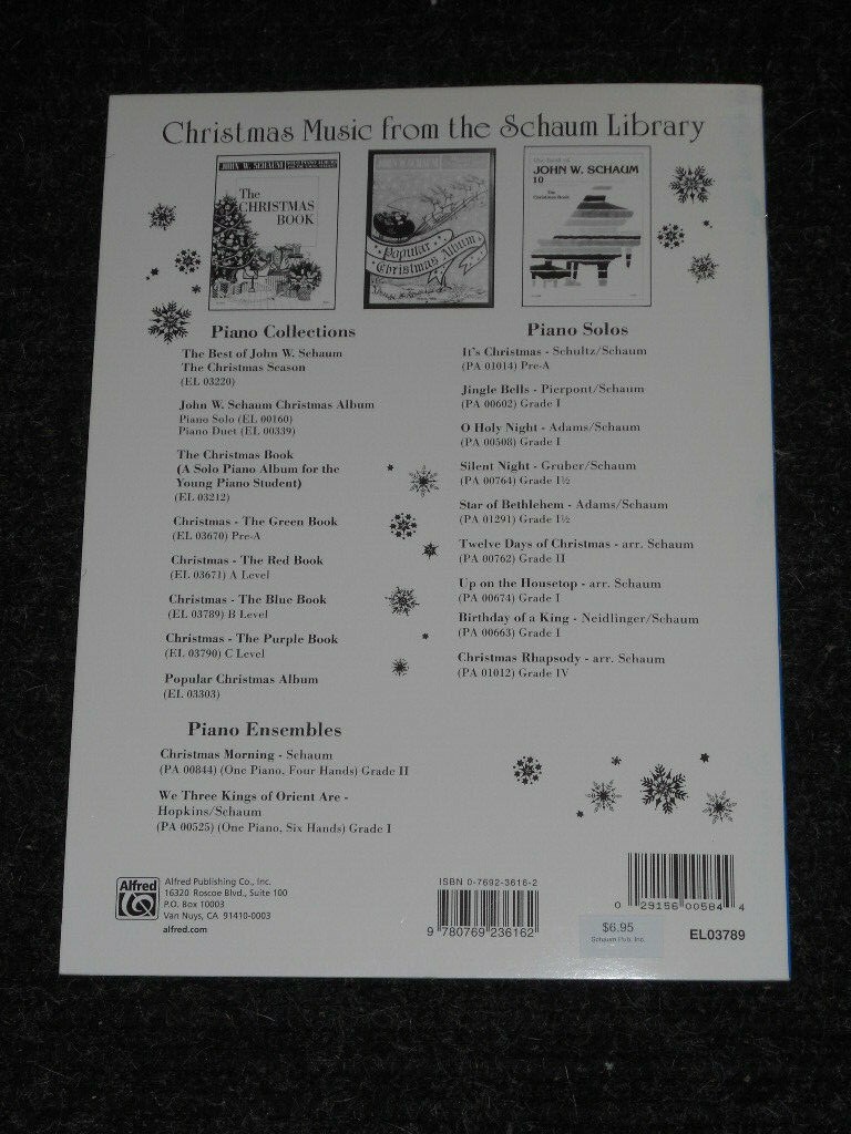 Schaum Christmas: B -- The Blue Book by Schaum, Wesley (Paperback) | eBay