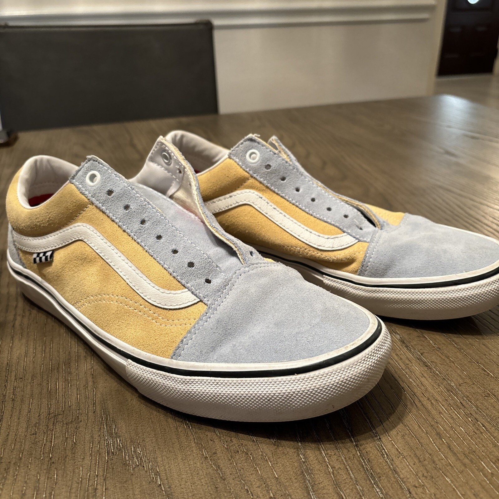 Vans Skate Old Skool Winter Sky Blue Impala Yellow Sk… - Gem