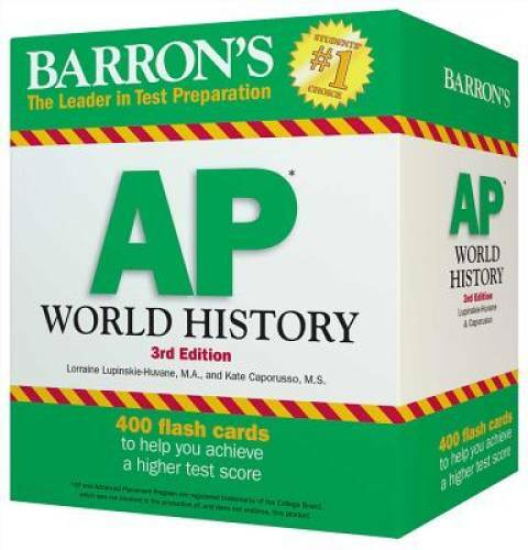 Barron's AP World History Flash Cards, 3rd Edition - Cards - GOOD ...