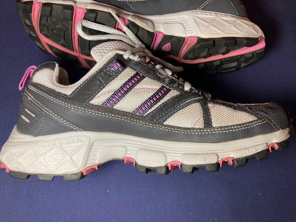 Women’s 2007 Nike Air Alvord Series Trail Running Shoes Gray/Pink 7.5 ...