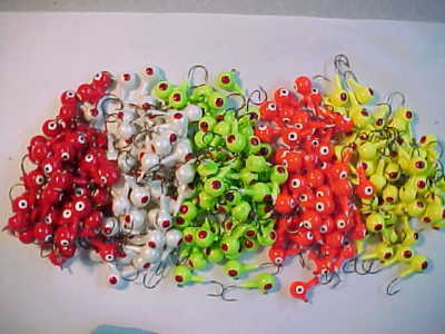 50 NEW FLOATING WALLEYE JIG HEADS 3/8 SIZE 1 HOOKS JIGSFOAM FLOATERS | eBay