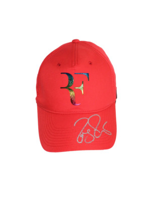 ROGER FEDERER SIGNED AUTOGRAPH UNIQLO TENNIS HAT CAP - GRAND SLAM ...