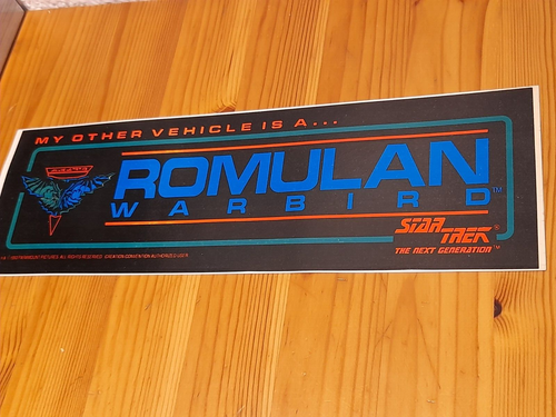 Star Trek Next generation : ROMULAN Warbird grand sticker autocollant ...