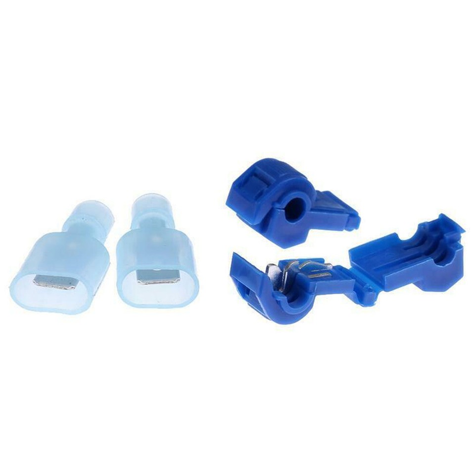 20-200X Blue T-Taps Wire Connectors Quick Splice Terminals Insulated ...