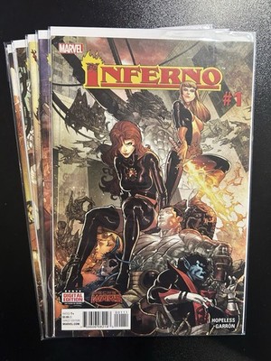 Inferno #1-5 Complete Series Set Marvel 2015 Secret Wars Magik Goblin ...