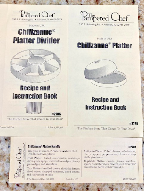 The Pampered Chef Chillzanne Platter #2780, Divider #278 and Handle ...