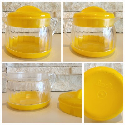 Vintage Retro Creamer W/Lid Plastic Revolit West Germany Yellow | eBay