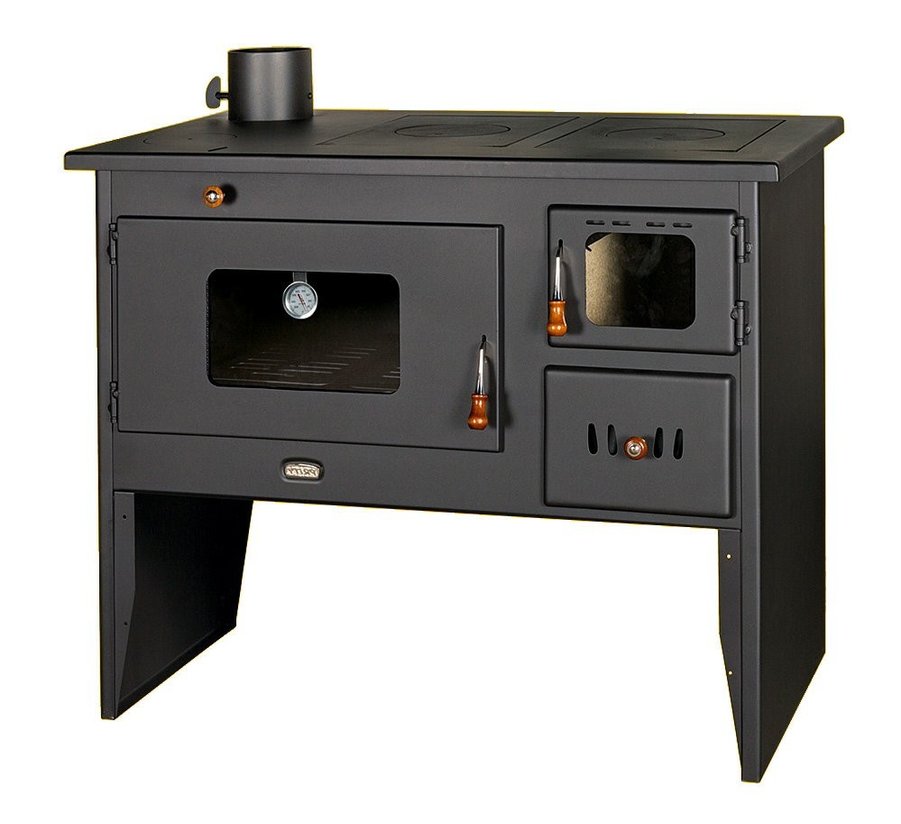 Cuisinière Poêle à bois Cuisson Four Tube de fumée à Prity 2P50 16 kw Gauche | eBay