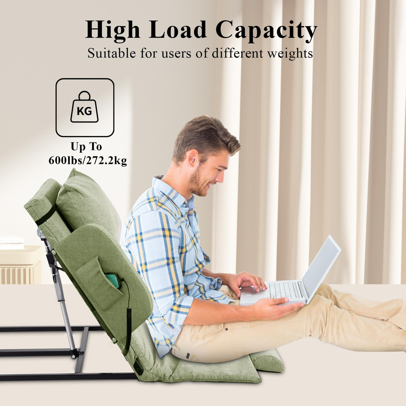 Electric Lifting Bed Backrest 2-80° Adjustable Back Rest Support For ...