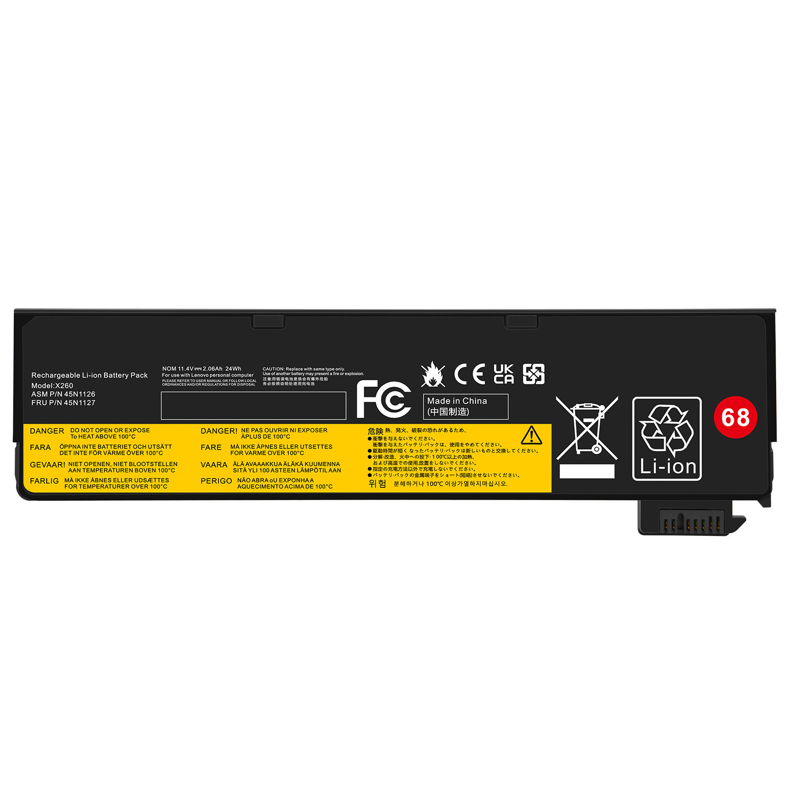🧡LOT OF 68 Battery X240 X260 For Lenovo Thinkpad T440 T450 T450S T460 ...