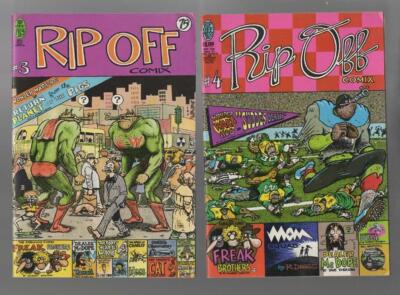 Rip Off Comix #3 & 4 1st Prints 1978 F to F+ or better | eBay
