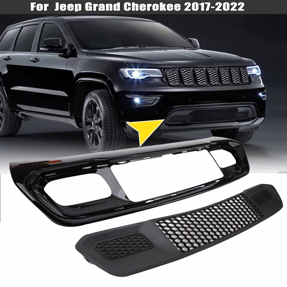 2017-2022 Jeep Grand Cherokee Front Lower Grille & Bumper Grill Bezel ...