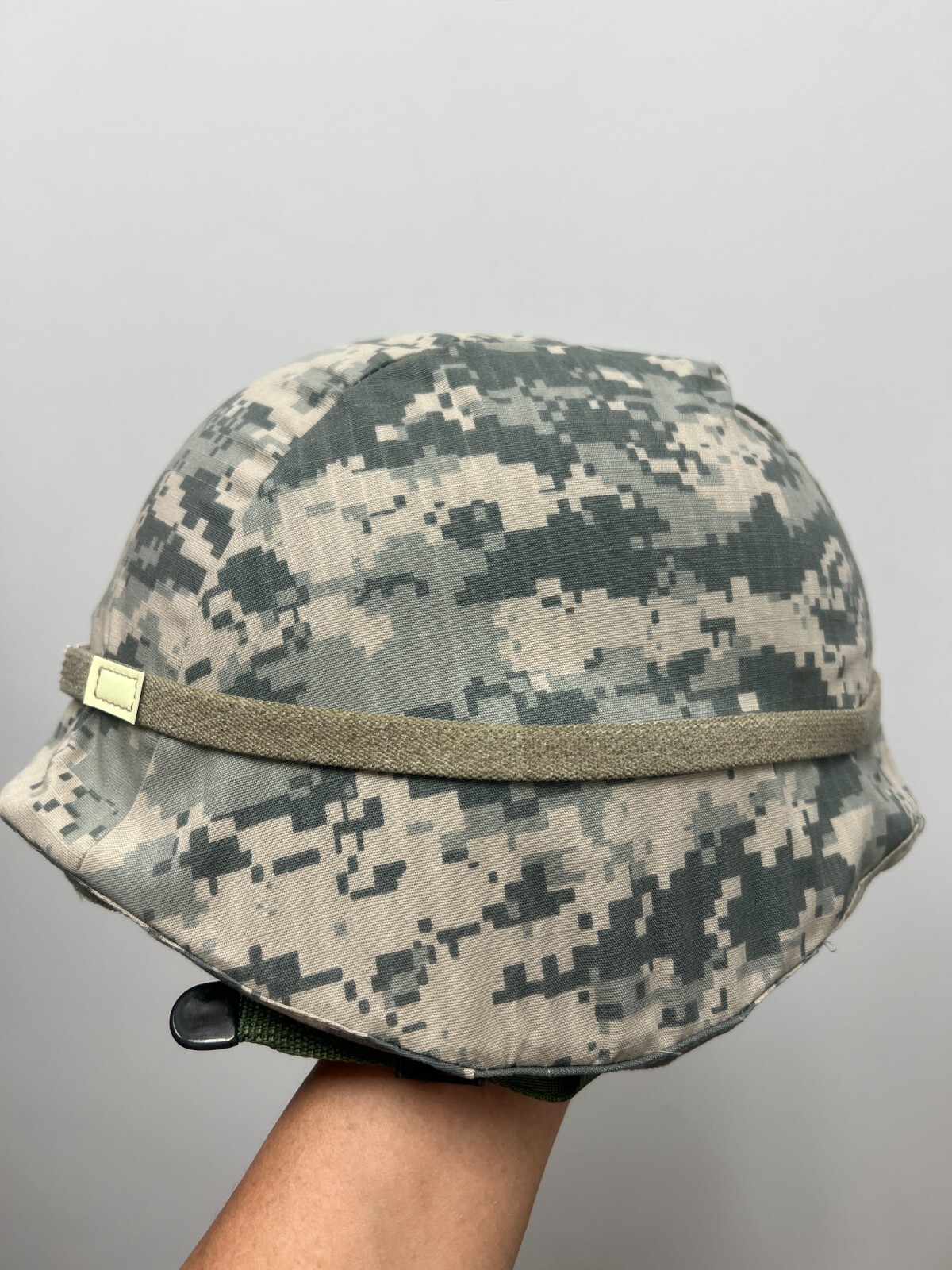 GENUINE USGI USMC PASGT COMBAT HELMET WITH ACU DIGITAL HELMET COVER ...