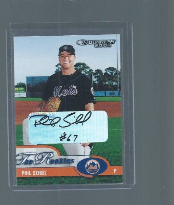 2003 DONRUSS PHIL SEIBEL THE ROOKIES AUTO #799/1000 METS | eBay