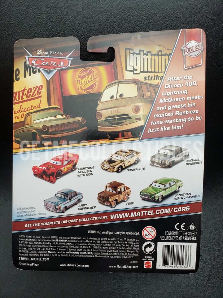 DISNEY PIXAR CARS CRAIG FASTER RUSTEZE RACING DELUXE 2017 SAVE 6% GMC ...