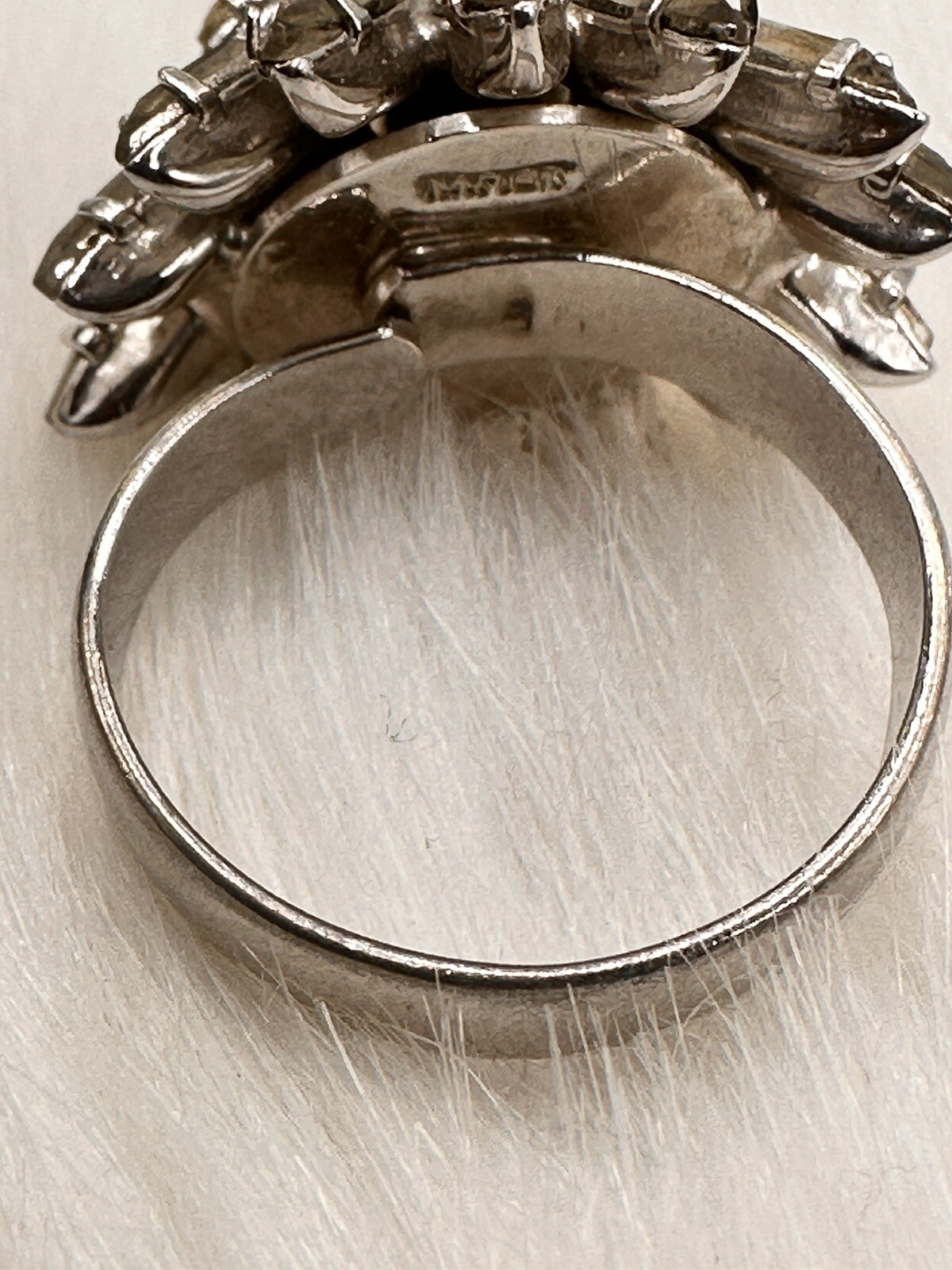 1960’s Vintage Napier Adjustable Layered Navette Rhin… - Gem