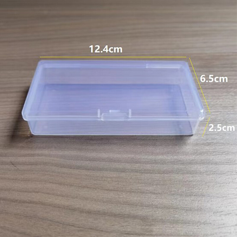 Rectangular Lock Empty Box Transparent Plastic Spare Parts Tool Storage ...