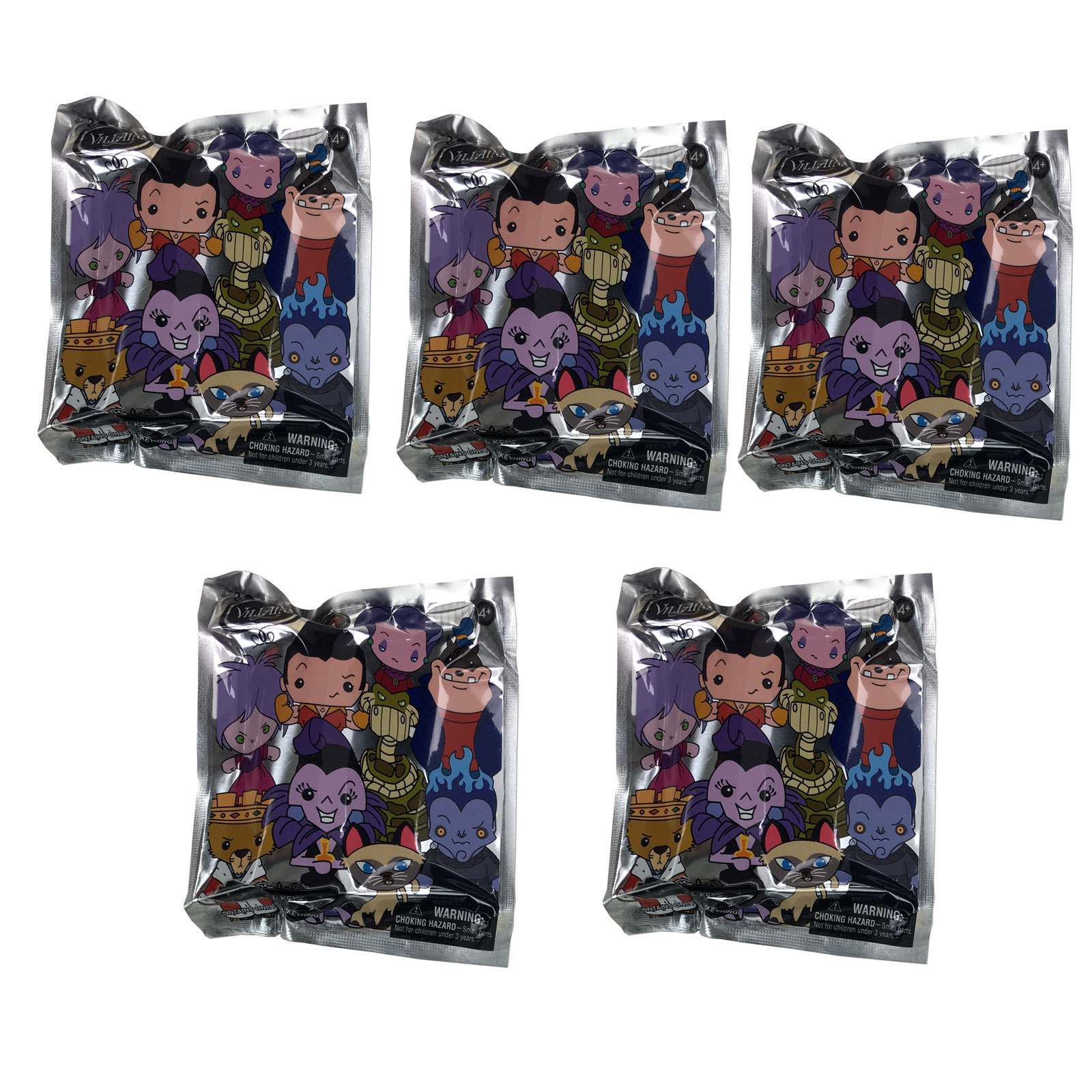 Brand New Walt Disney Villains Series 2 Figural 3-D Keyring Keychain ...