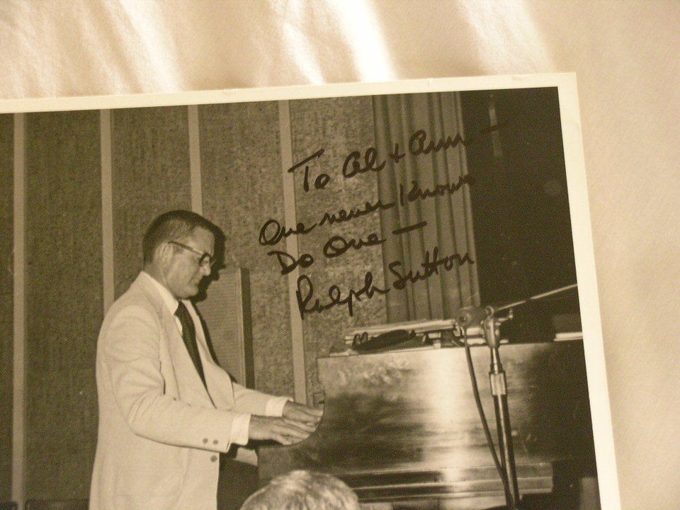 RALPH SUTTON jazz stride piano legend SIGNED autographed 8 x 10 photo ...