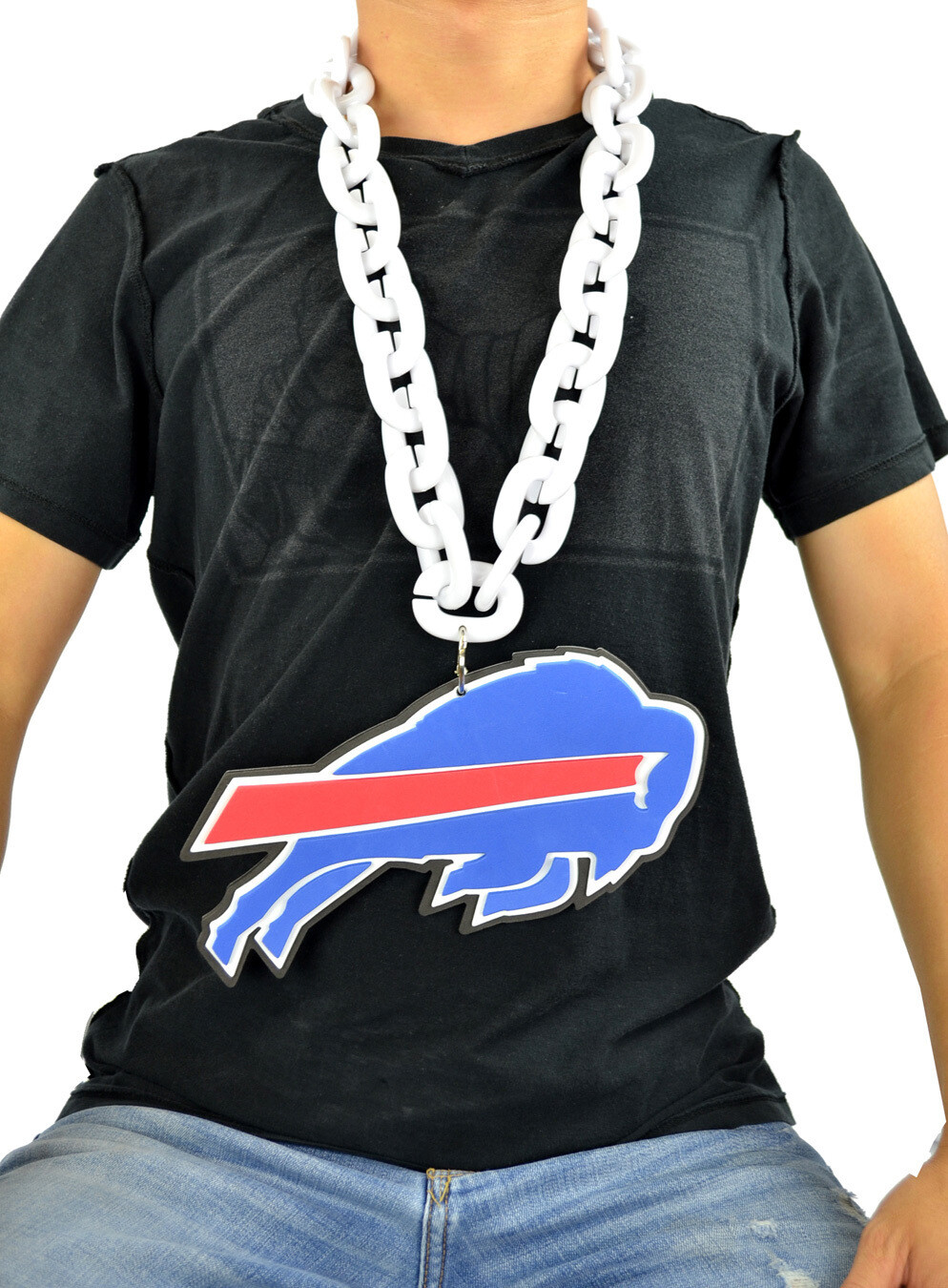 New NFL Buffalo Bills BLUE Fan Chain Necklace Foam | eBay