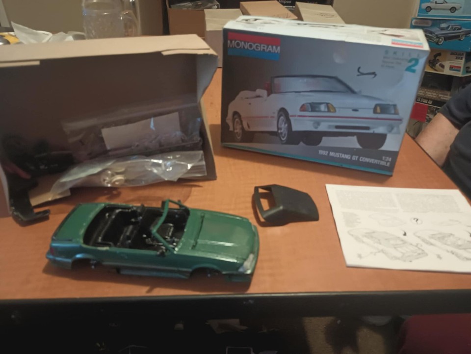 66 Monogram 1:24 Scale Model Kit SHELBY 92 Cov, 58 Chevy Jag 57 300 78 ...