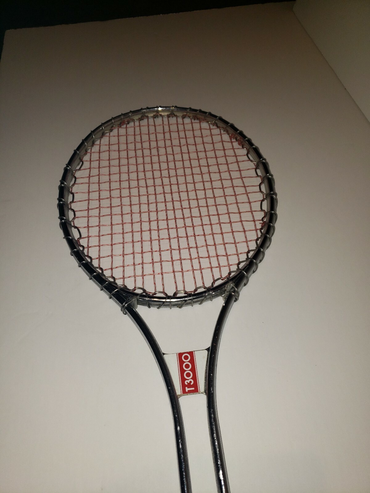 WILSON T-3000 STEEL TENNIS RACKET STRUNG LIGHT 4-1/2" RARE MADE IN USA ...