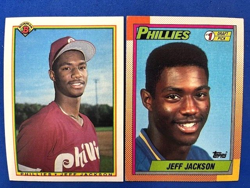 MLB - Jeff Jackson 1990 Bowman & 1990 Topps #1 Draft Pick - Phillies | eBay