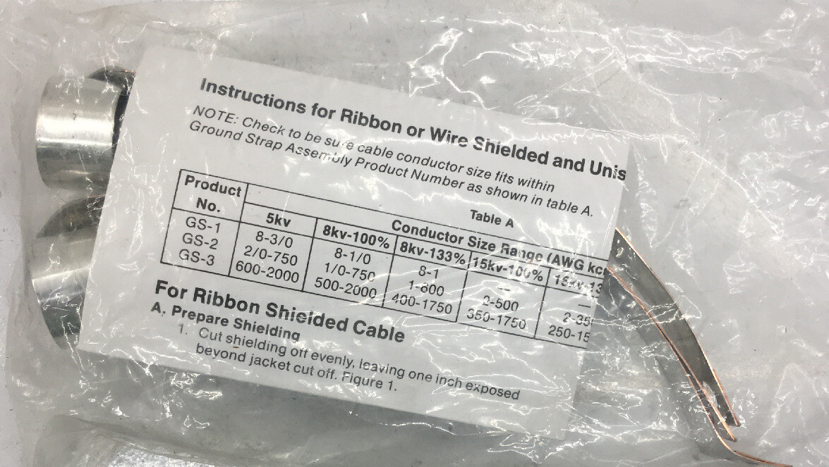 GS-2 3M Ground Strap Assembly Kit, Length 7.12 Inch, Designed for PRICE ...