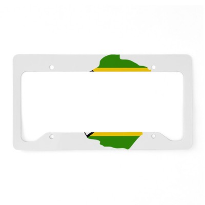 CafePress Zimbabwe Flag And Map License Plate Holder License Frame ...