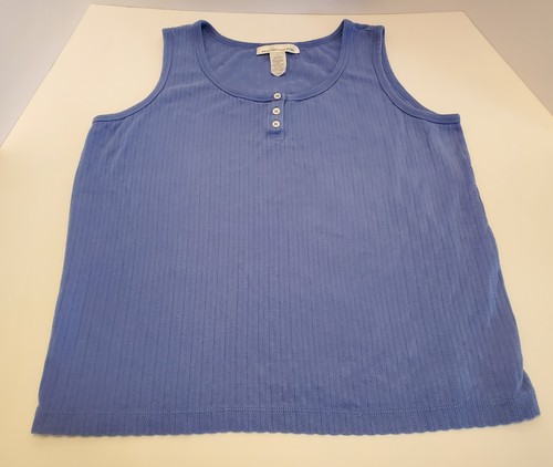 Jones New York Sport Women's Size 1X Blue Tank Top 100% Cotton | eBay