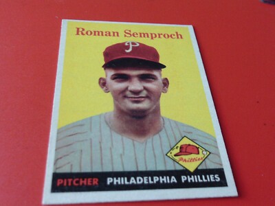 1958 TOPPS ROMAN SEMPROCH #474 PHILLIES NEAR MINT / MINT OR BETTER | eBay