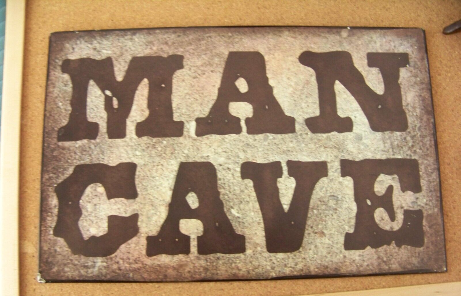 Man Cave metal sign 11.4" x 7.4" decorative | eBay
