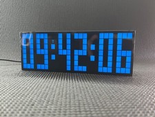 ECVISION Large Big Number Jumbo LED Snooze Wall Desk Alarm Clock Count ...