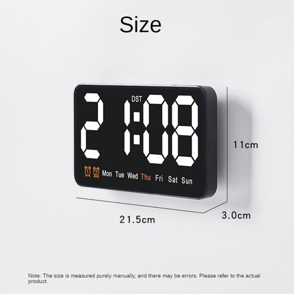 Wall-mounted Digital LED Clocks Desk Clock Display With Calendar ...
