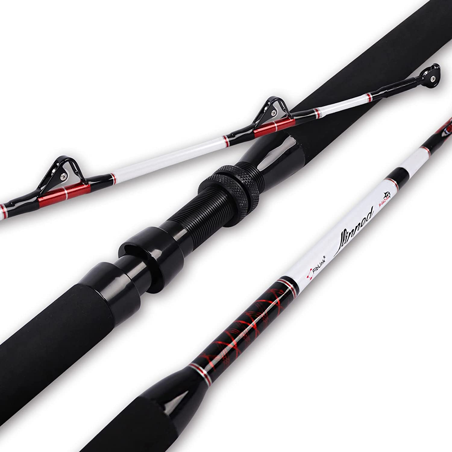 Trolling Rod Saltwater Deep Dropper Big Game Conventional Fishing Pole ...