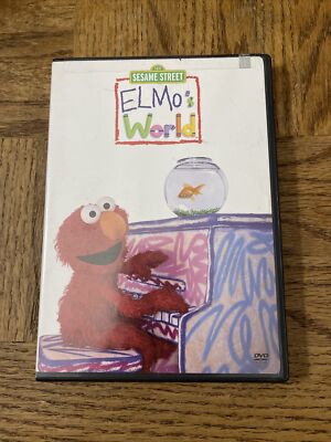 Sesame Street Elmos World DVD-Very Rare Dust Cover With Black Case-SHIP ...