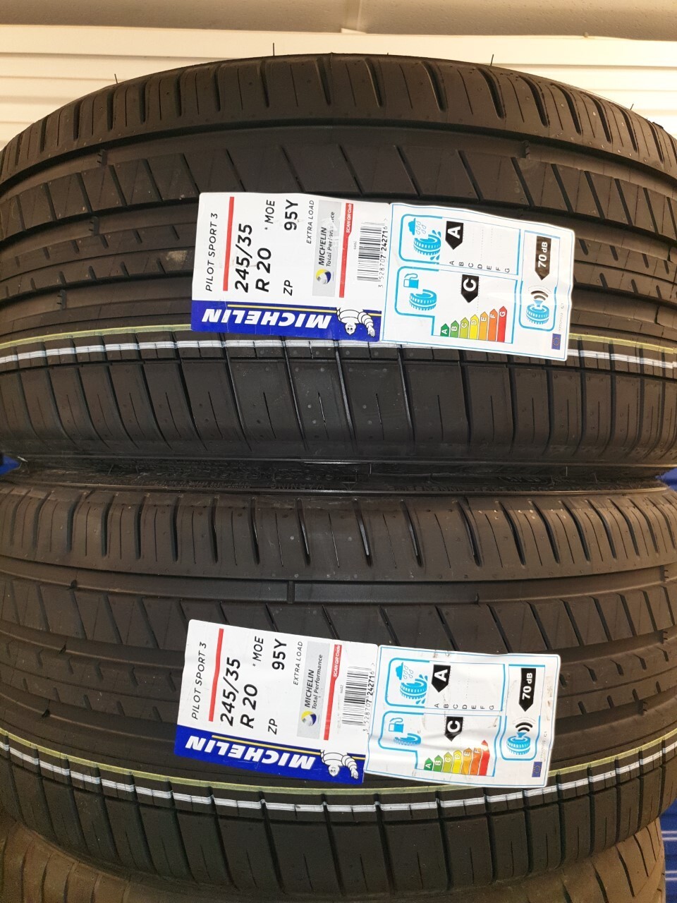 4X MICHELIN PILOT SPORT 3 275/30 ZR20 245/35 ZR20 RUNFLAT ZP*MO 2753020 ...