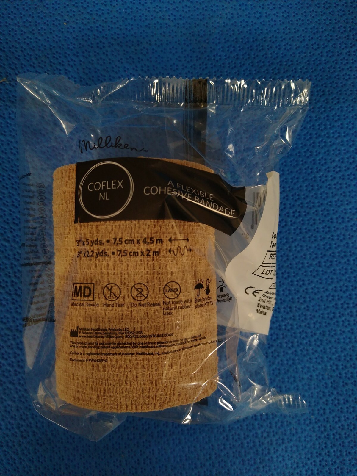 Coflex NL #5300TN Flexible Cohesive Bandage, 3in. x 5yds. Tan, Pack of ...