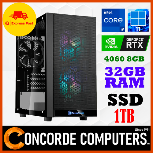 Intel Core i9 NVIDIA RTX 4060 32GB DDR4 Ram 1TB SSD Desktop PC Gaming ...