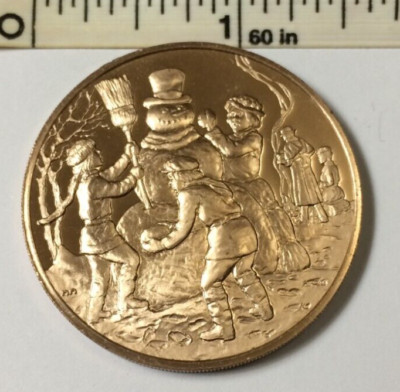 #6006 - CHRISTMAS - SNOWMAN - MEDAL/TOKEN | eBay