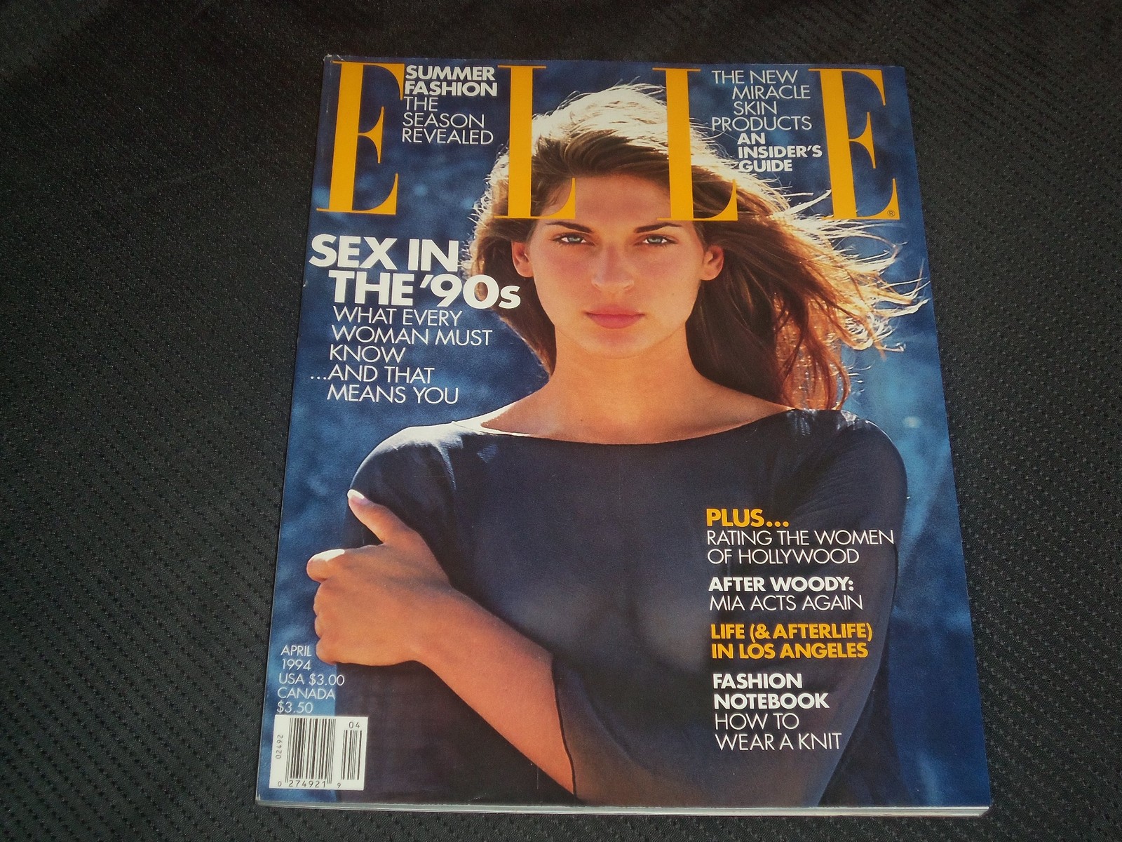 1994 APRIL ELLE MAGAZINE - GABRIELLE REECE FRONT FASHION COVER - O 7013 ...