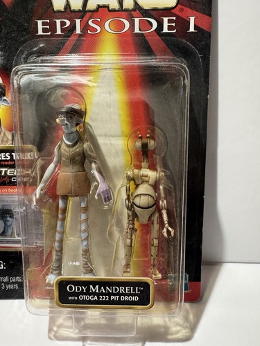 Hasbro Star Wars Episode I Ody Mandrell with Otoga 222 Pit Droid Action ...
