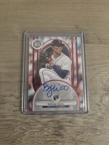 2024 Topps Tribute Bryan Woo Red Rookie Auto Autograph RC #/10 —1ST ON ...