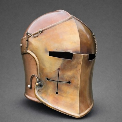 Copper Finish Barbuta Helmet Medieval Knight Wearable Costume Replica ...