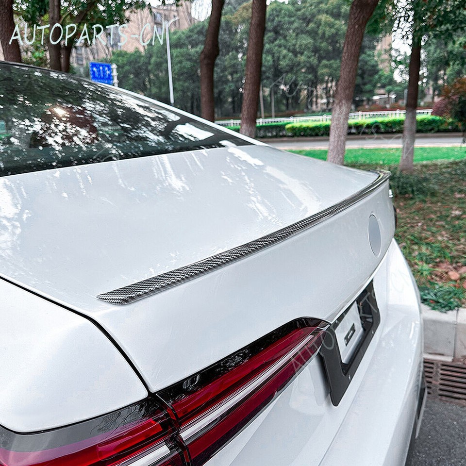 ABS Carbon Fiber Rear Trunk Spoiler Wing Lip For BMW 5 Series i5 G60 ...