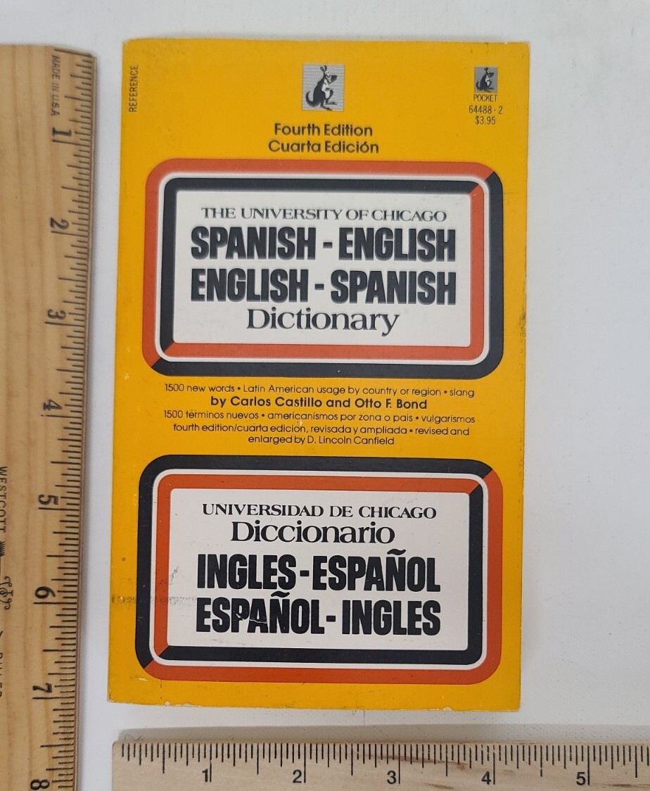 Spanish English Dictionary Pocket Paperback Reference Travel Dreamer ...