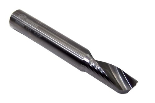 1/2" (.5000") CARBIDE SINGLE O FLUTE ROUTER END MILL FOR ALUMINUM ...