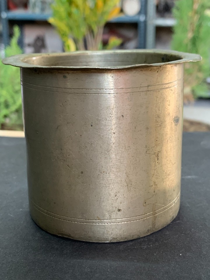 1850's Antique Old Brass Hand Forged Brass Hindu Holy Water Pot ...