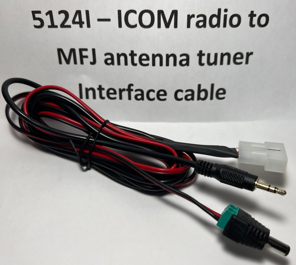 MFJ-5124I Interface Cable, ICOM to MFJ-991/993/993B/994/994B Tuners ...